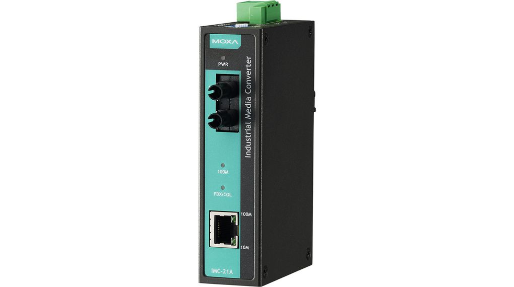 IMC-21A-M-ST | Moxa Media Converter, Ethernet - Fibre Multi-Mode, Fibre ...